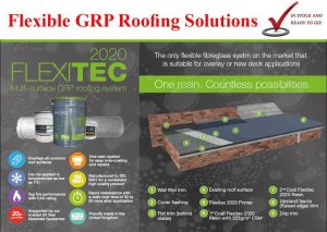 Flexitec2020 Flexible GRP Roofing System with Full Overlay Capabilities